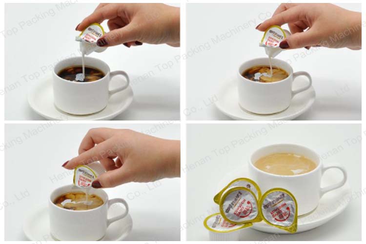 How to package coffee mate in creamer cups?